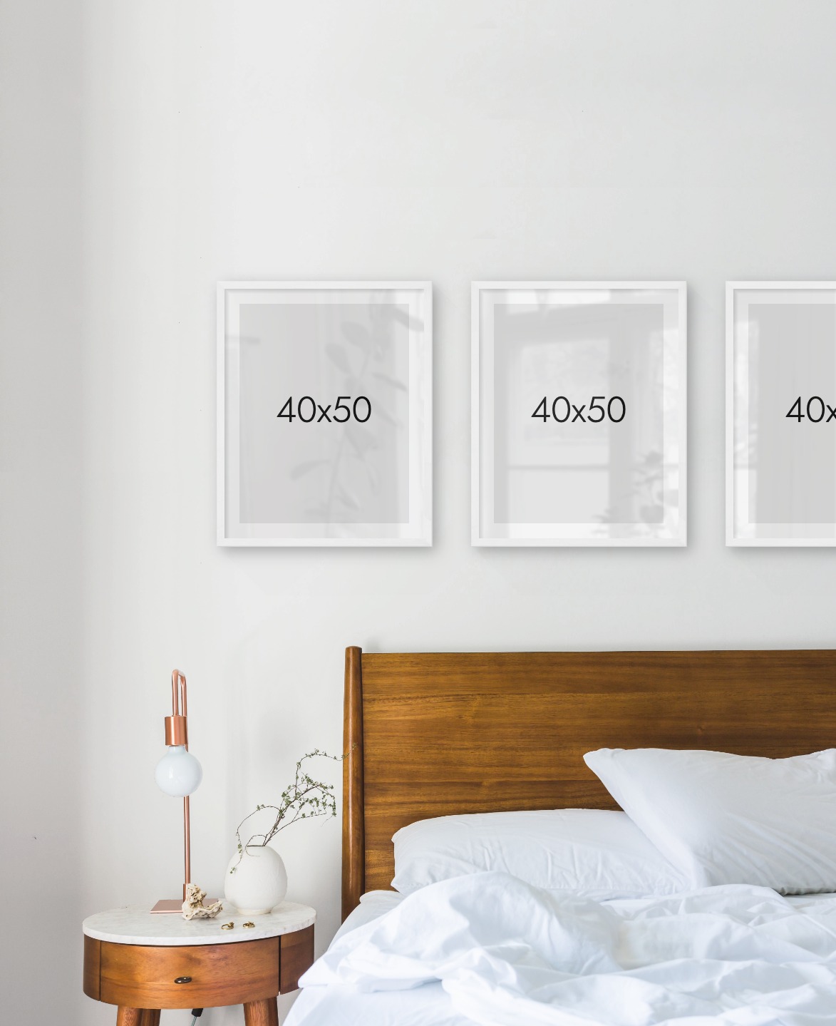 Gallery walls with different number of frames | mywalldecorator.com